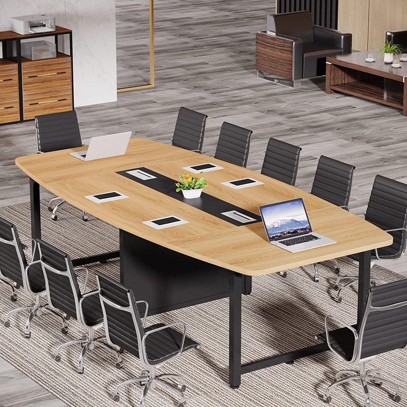 Inbox Zero Kersha Rectangular Conference Table & Reviews | Wayfair